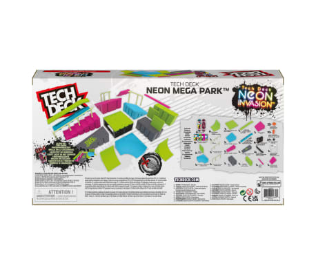 Tech Deck Juego de rampas para patines Neon Mega Park