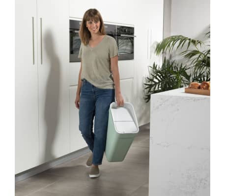 Curver Trash Can Ready to Collect 30L Mint Green | vidaXL.ie
