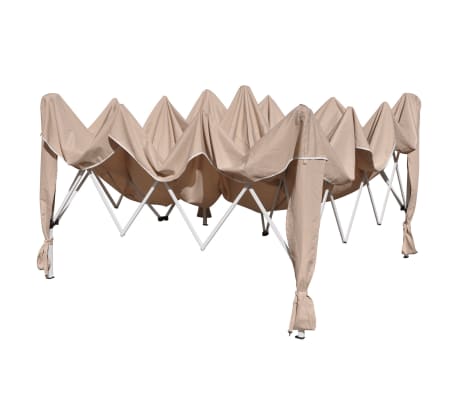 HI Sammenleggbart partytelt 3x3 m beige | vidaXL.no