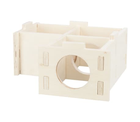 TRIXIE gnaverbur med 3 rum 25x10x25 cm træ | vidaXL.dk