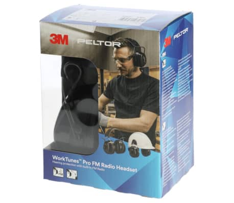 3M Ear Protection with Radio Worktunes Pro Peltor Black 34732 | vidaXL.ie