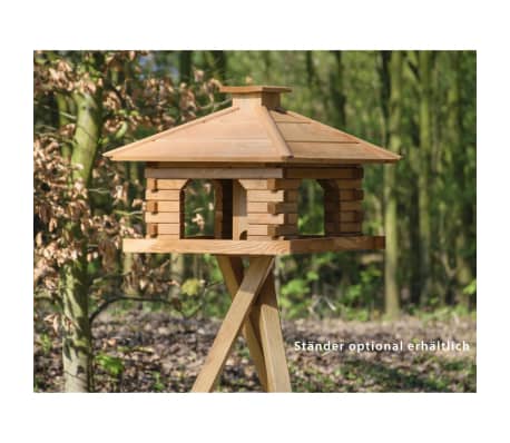 dobar Square Bird House with Wooden Roof Brown | vidaXL.co.uk