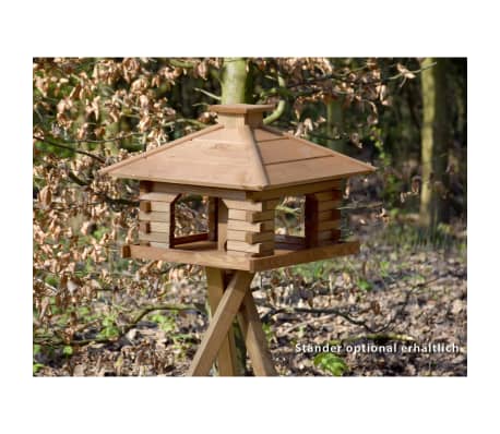 dobar Square Bird House with Wooden Roof Brown | vidaXL.co.uk