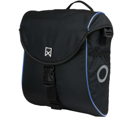 Willex Fahrradtasche 300 S 12 L Schwarz und Blau | vidaXL.de