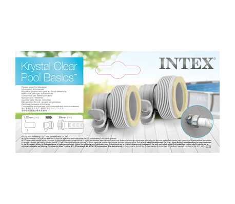 Intex Adapters B 2 st voor slangen 32 mm naar 38 mm kopen? | vidaXL.nl