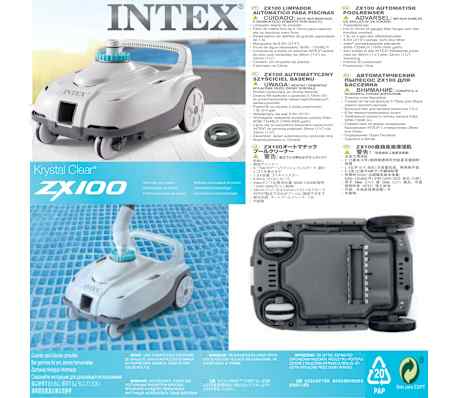 Intex ZX100 Automatic Pool Cleaner White | vidaXL.ie