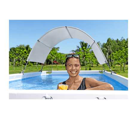 Bestway Above Ground Pool Canopy White | vidaXL.ie