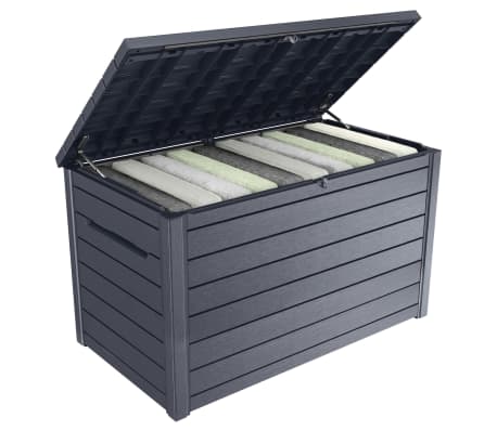 Keter Garden Storage Box Ontario 870L Anthracite | vidaXL.ie