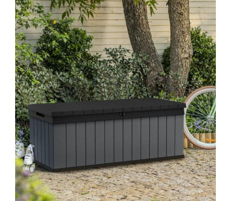 Keter Outdoor Storage Box Darwin 380 L Grey | vidaXL.co.uk