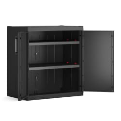Keter Base Storage Cabinet Detroit XL Black | vidaXL.co.uk