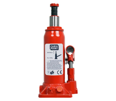 Carpoint Hydraulic Bottle Jack 5000 kg Red | vidaXL.ie