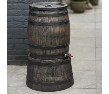 Nature Regenton met hout-look 120 L 50,5x66 cm bruin kopen? | vidaXL.nl