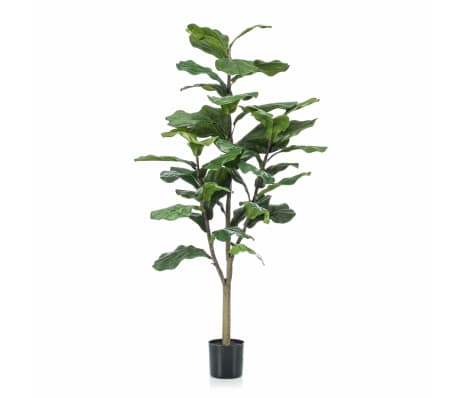 Emerald Ficus artificial Lyrata 120 cm | vidaXL.ro