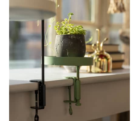 Esschert Design Plant Tray with Clamp Round Green S | vidaXL.ie
