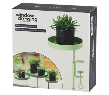 Esschert Design Plant Tray with Clamp Round Green S | vidaXL.ie