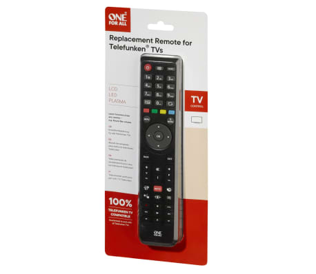 One For All Mando a distacia TV de repuesto Telefunken negro