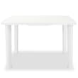 vidaXL Garden Table White 101x68x72 cm Plastic | vidaXL.com.au