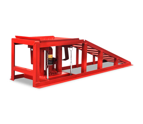 vidaXL Rampe de levage pour voitures 2 pcs Acier rouge | vidaXL.fr