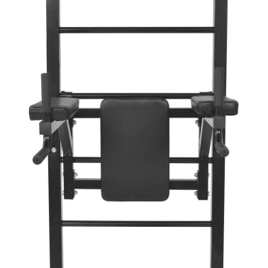 vidaXL Wall-mounted Multi-functional Fitness Power Tower Black | vidaXL ...