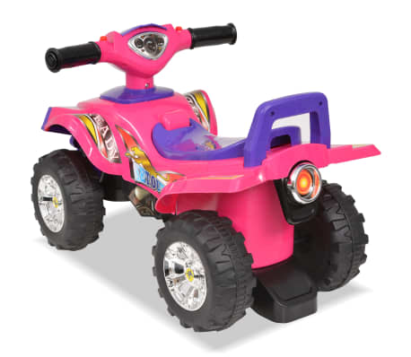 vidaXL Moto4 para crianças com som e luz rosa e roxo | vidaXL.pt