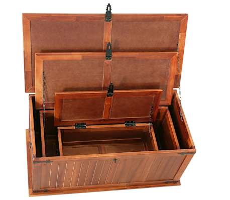 vidaXL Storage Chests 3 pcs Solid Acacia Wood | vidaXL.com