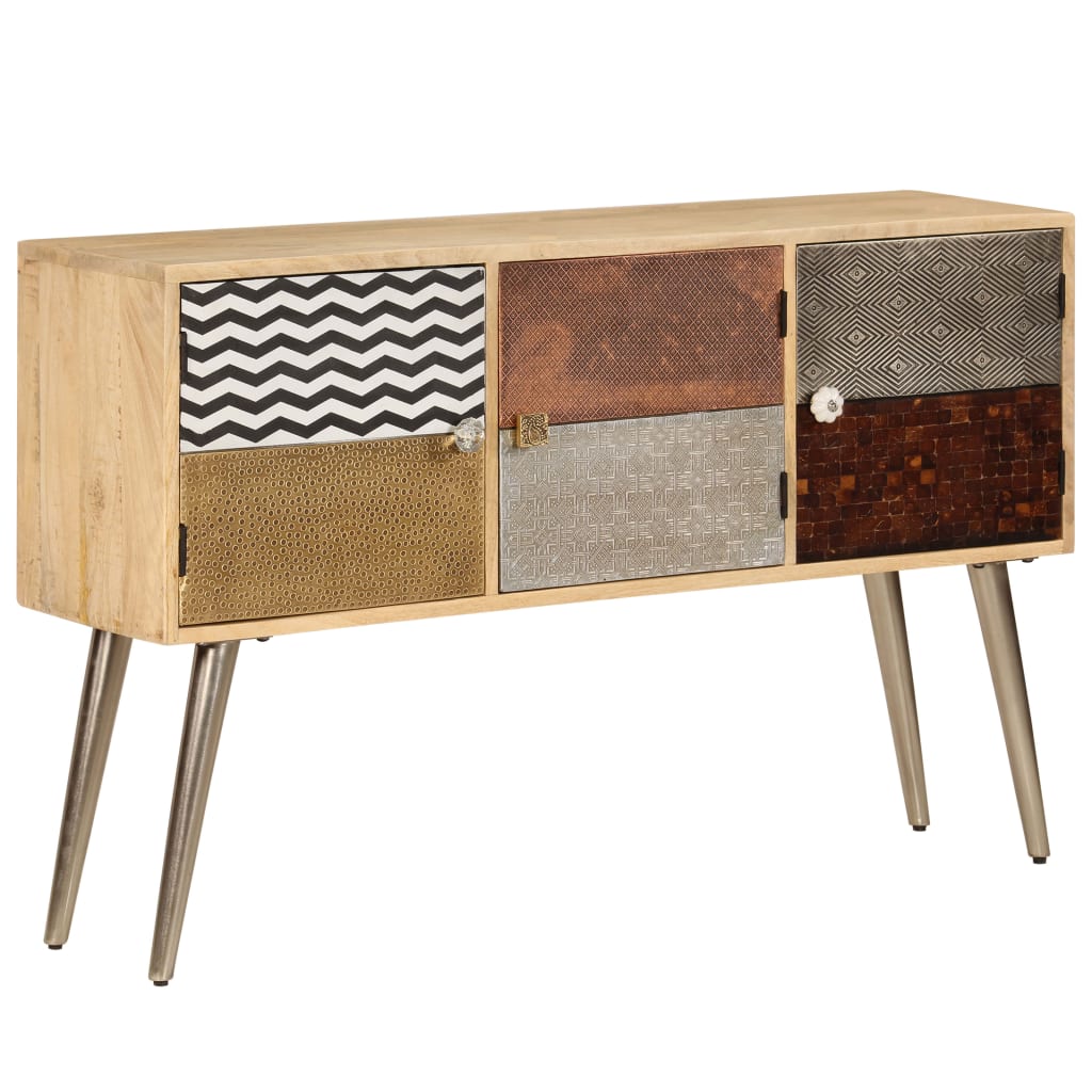 Sideboard 120 X 30 X 75 Cm Massivholz Mango Weddig