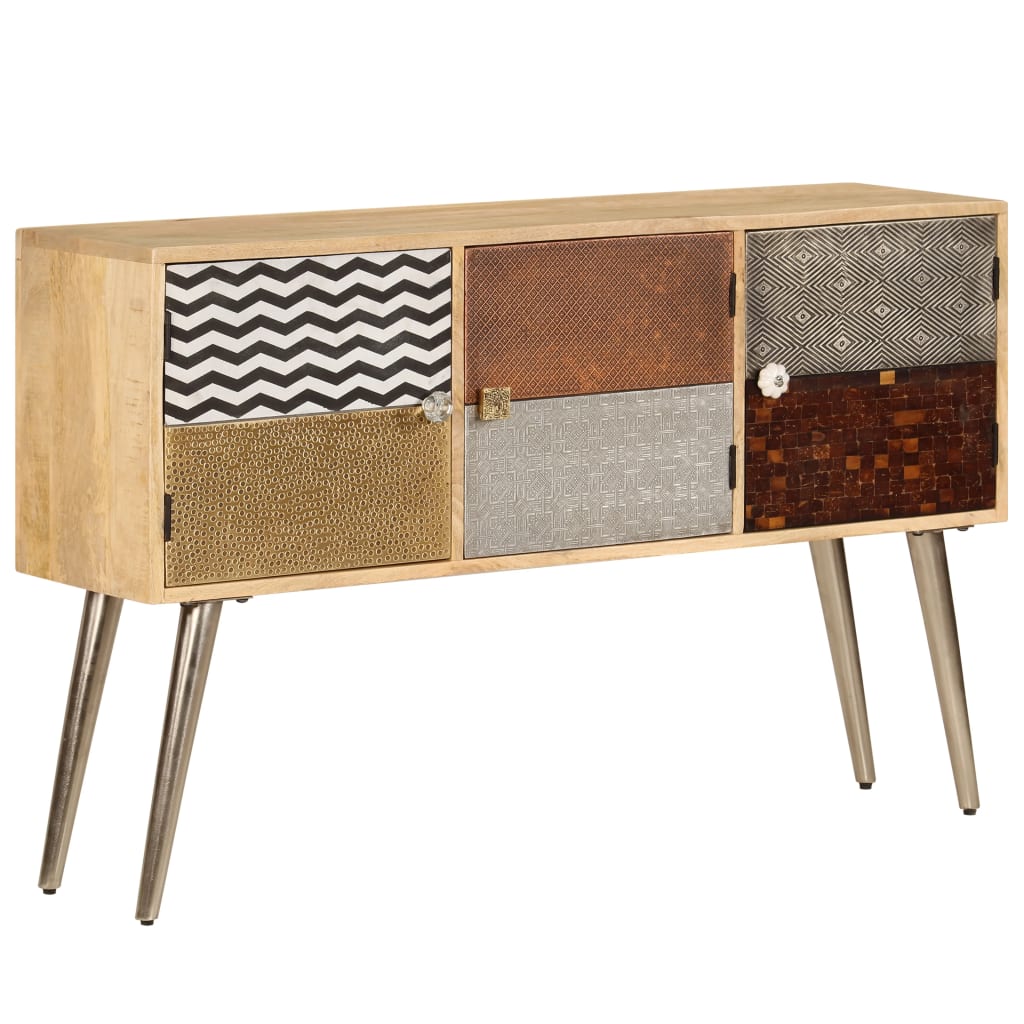 Sideboard 120 X 30 X 75 Cm Massivholz Mango Weddig