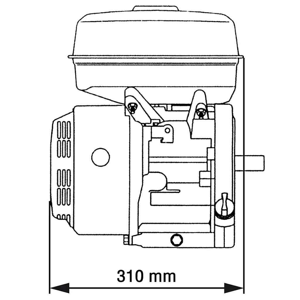 Moteur Essence Avec D marrage lectrique 15 CH 11 KW Noir Stepinfit FR