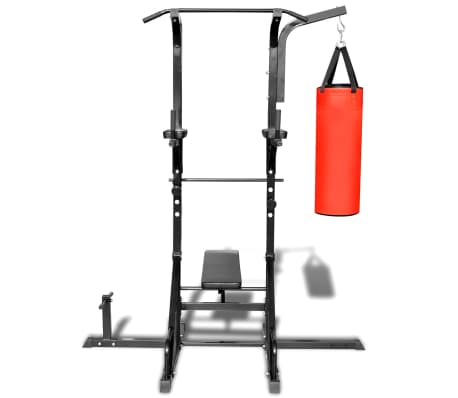 Power Tower with Sit-up Bench and Boxing Bag | vidaXL.com