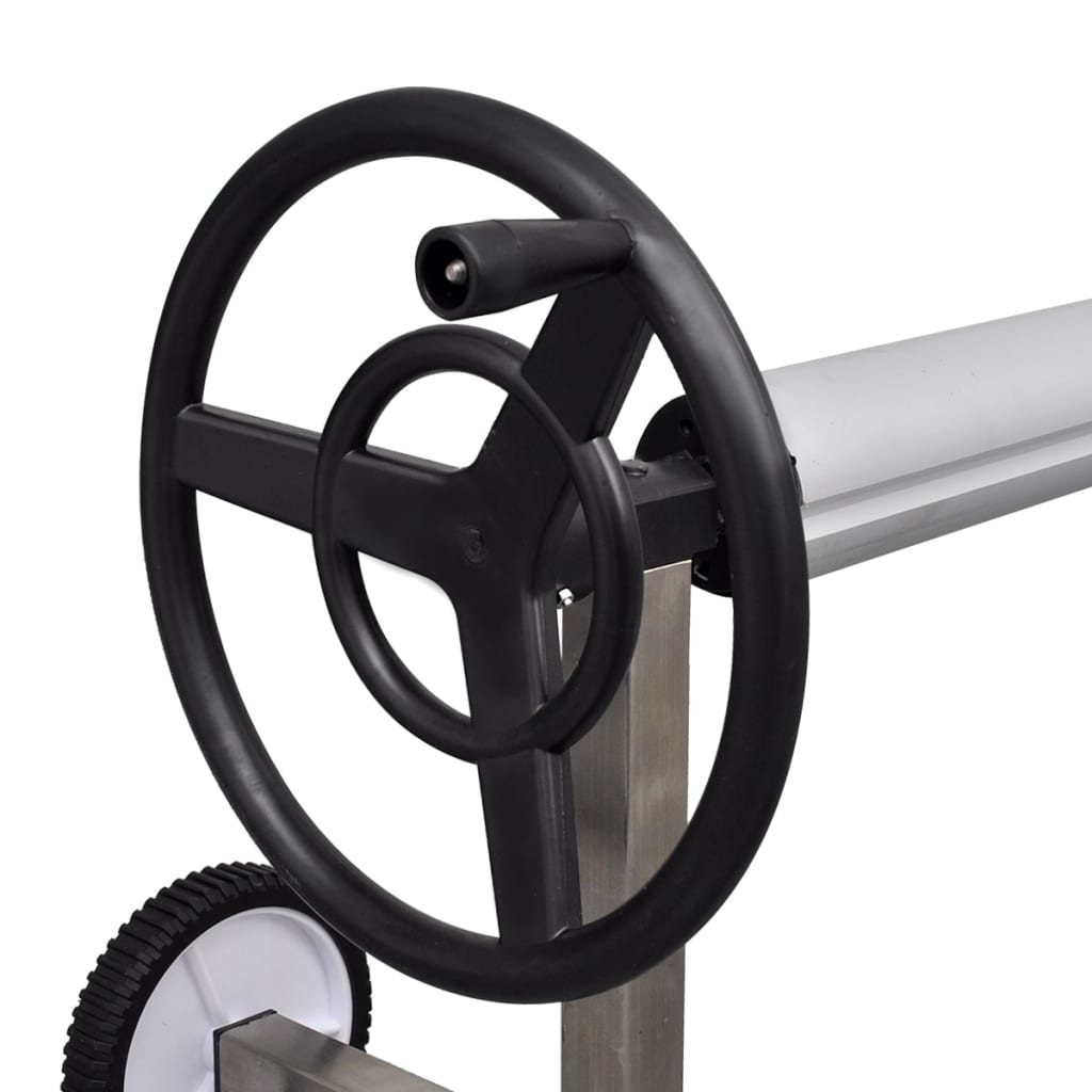 Enrouleur De Bache De Piscine Avec Base En Acier Inoxydable Cdiscount