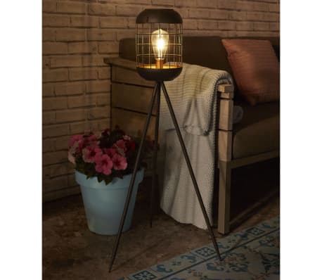 Luxform Tuinlamp op statief Lighthouse solar LED koperkleurig en zwart ...