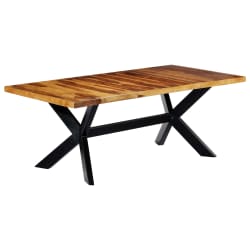 vidaXL Dining Table 78.7"x39.4"x29.5" Solid Sheesham Wood | vidaXL.com