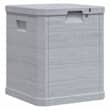 vidaXL Garden Storage Box 90 L Light Grey | vidaXL.com.au