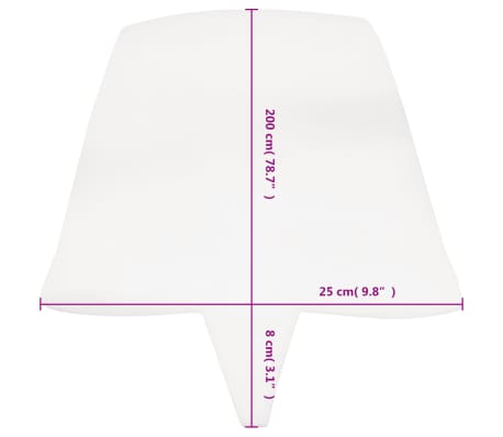 Matraswig 25x200 cm kopen? | vidaXL.nl