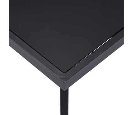 vidaXL Dining Table Black 160x80x75 cm Tempered Glass | vidaXL.ie