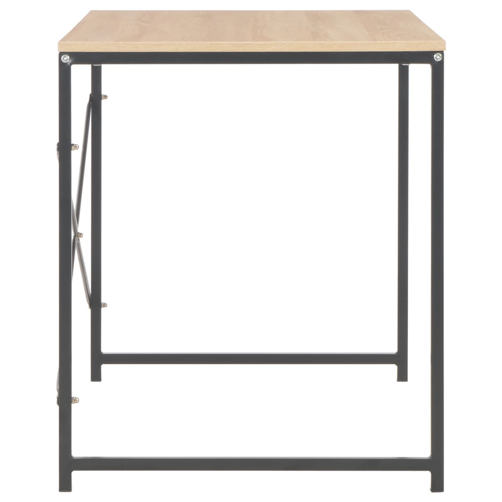 Computertisch Schwarz Und Eiche 120 60 70 Cm Moka3 ch Online Kaufen