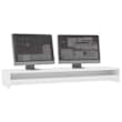 vidaXL Monitorstandaard 100x24x13 cm bewerkt hout wit online kopen ...
