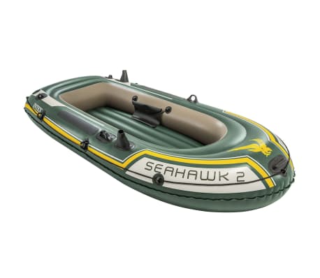 Intex Inflatable Boat Set Seahawk 2 with Trolling Motor and Bracket ...