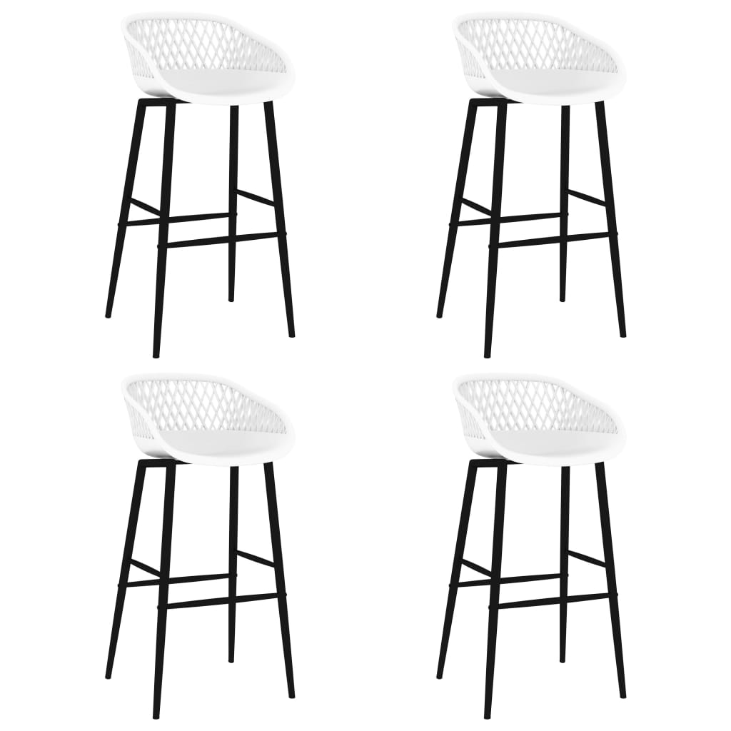 Cadeiras De Bar 4 Pcs Branco SARA HOME