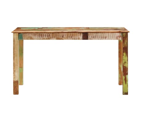 vidaXL Dining Table Solid Reclaimed Wood 140x70x76 cm | vidaXL.com.au