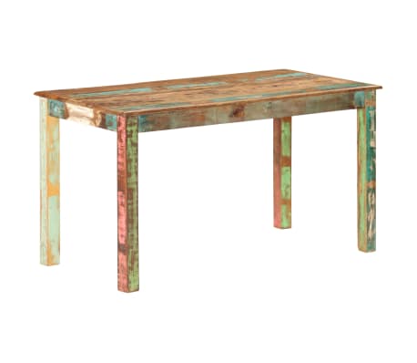 vidaXL Dining Table Solid Reclaimed Wood 140x70x76 cm | vidaXL.com.au