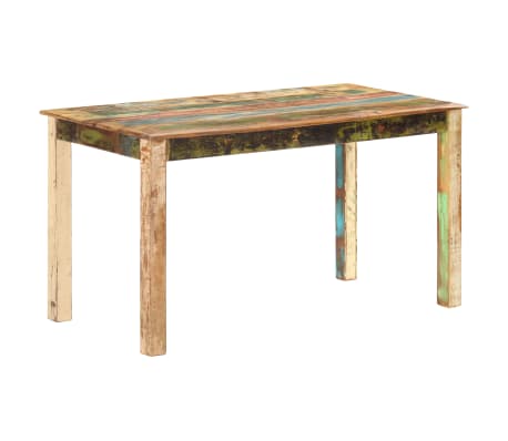 vidaXL Dining Table Solid Reclaimed Wood 140x70x76 cm | vidaXL.com.au