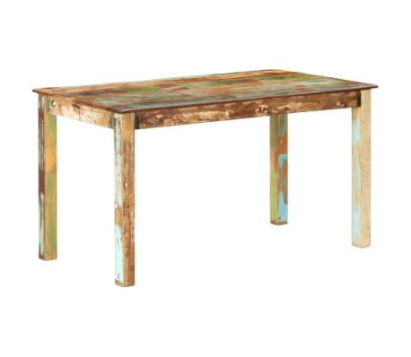 vidaXL Dining Table Solid Reclaimed Wood 140x70x76 cm | vidaXL.com.au