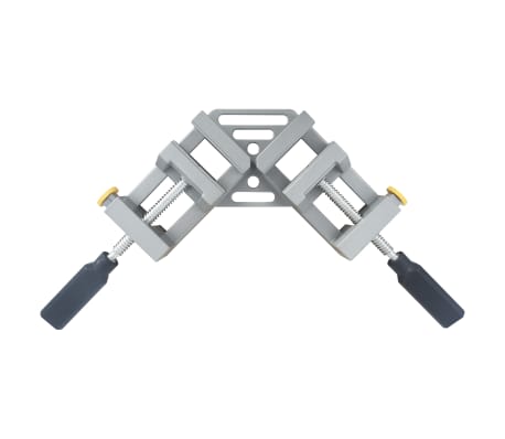 vidaXL Hoekklem met dubbel handvat 95 mm aluminium online kopen | vidaXL.be