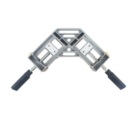 vidaXL Hoekklem met dubbel handvat 95 mm aluminium online kopen | vidaXL.be