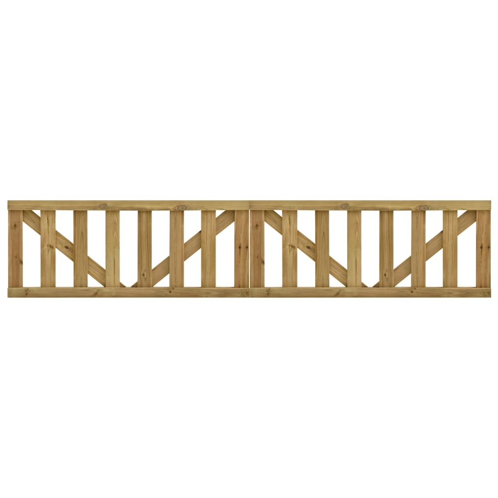 WXS Cl tures Barri res Portillons Lattes De Jardin 2 Pcs Pin