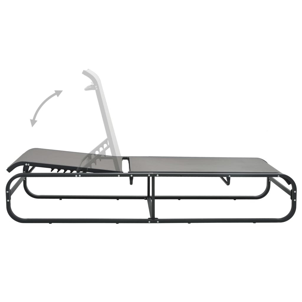 Sun Lounger Aluminium And Textilene Home And Garden All Your Home Sun Lounger Aluminium And Textilene Home And Garden All Your Home