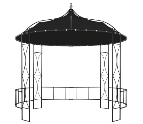 vidaXL Prieel rond 300x290 cm antraciet kopen? | vidaXL.nl