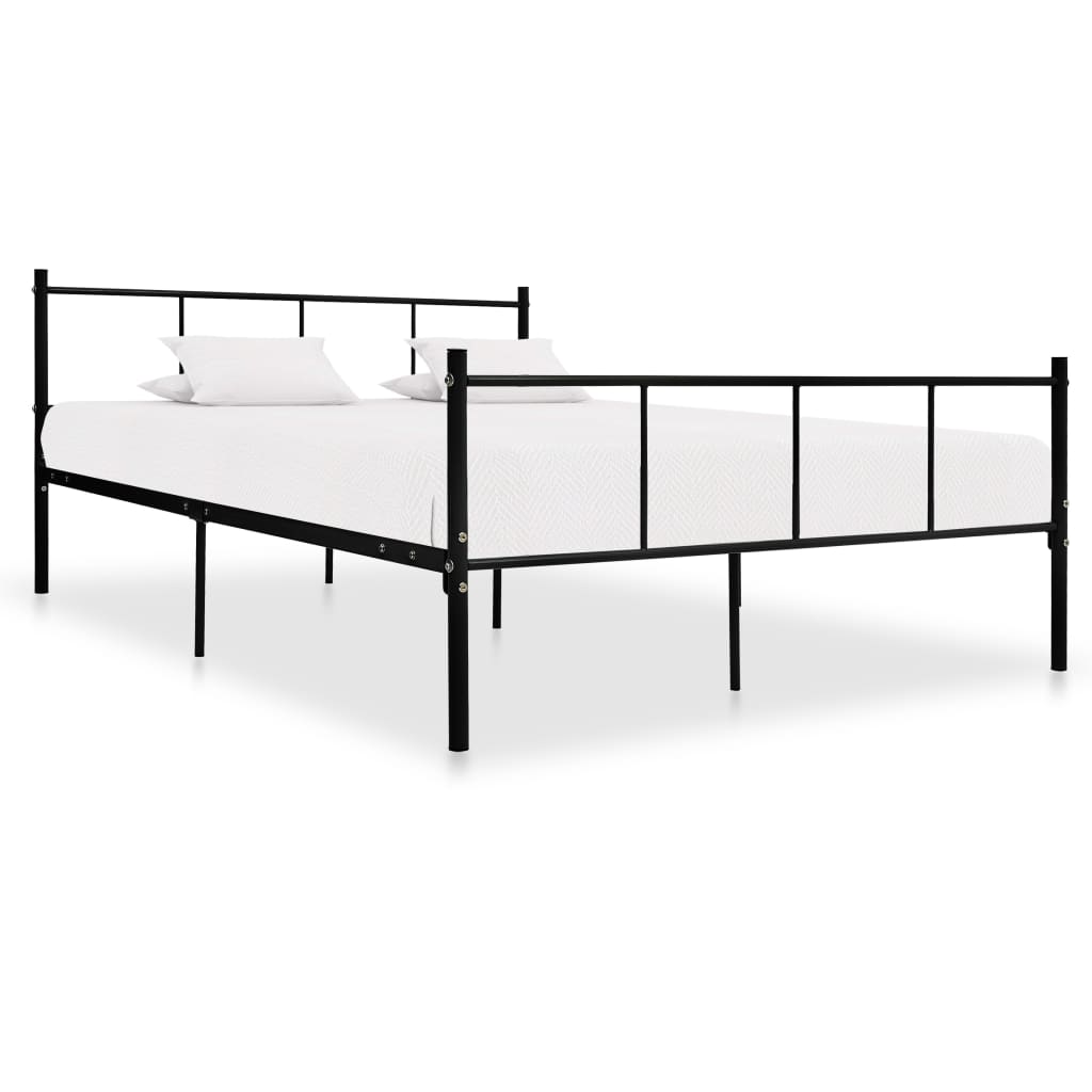 Estrutura De Cama 120 200 Cm Metal Preto A Feira Estrutura De Cama 120 200 Cm Metal Preto A Feira