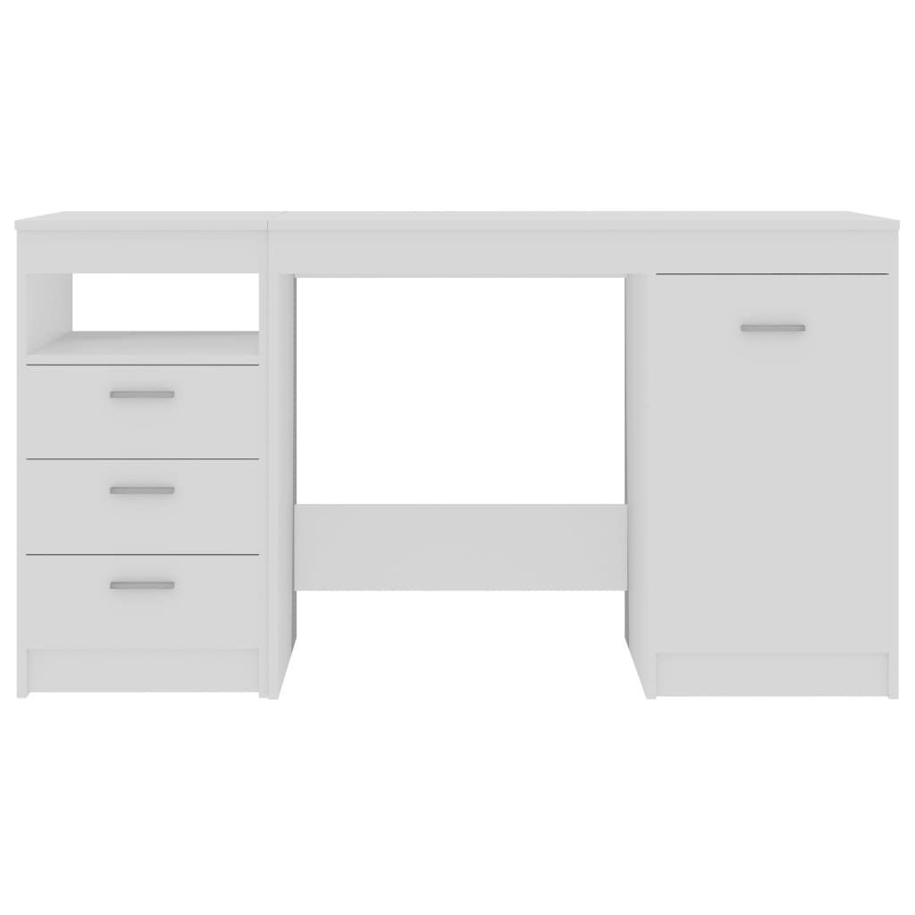 Desk White 140x50x76 cm Engineered Wood vidaXL